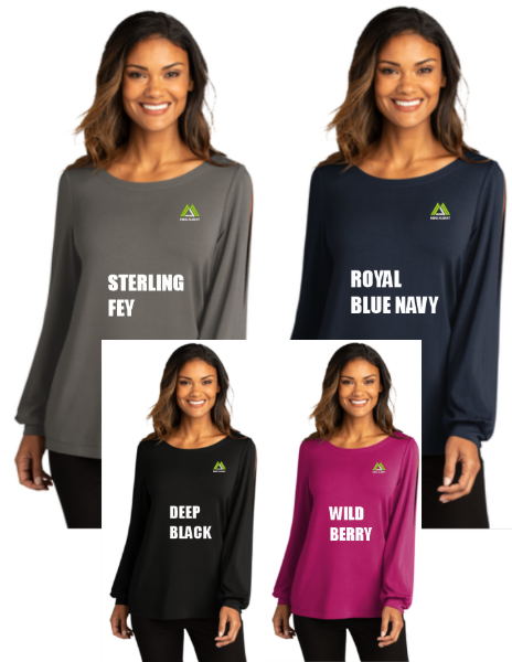 NO Mike Albert Port Authority Ladies Luxe Knit Jewel Neck Top - Friday ...